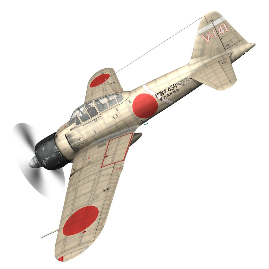 Mitsubishi A6m2 Zero - 3d C4d