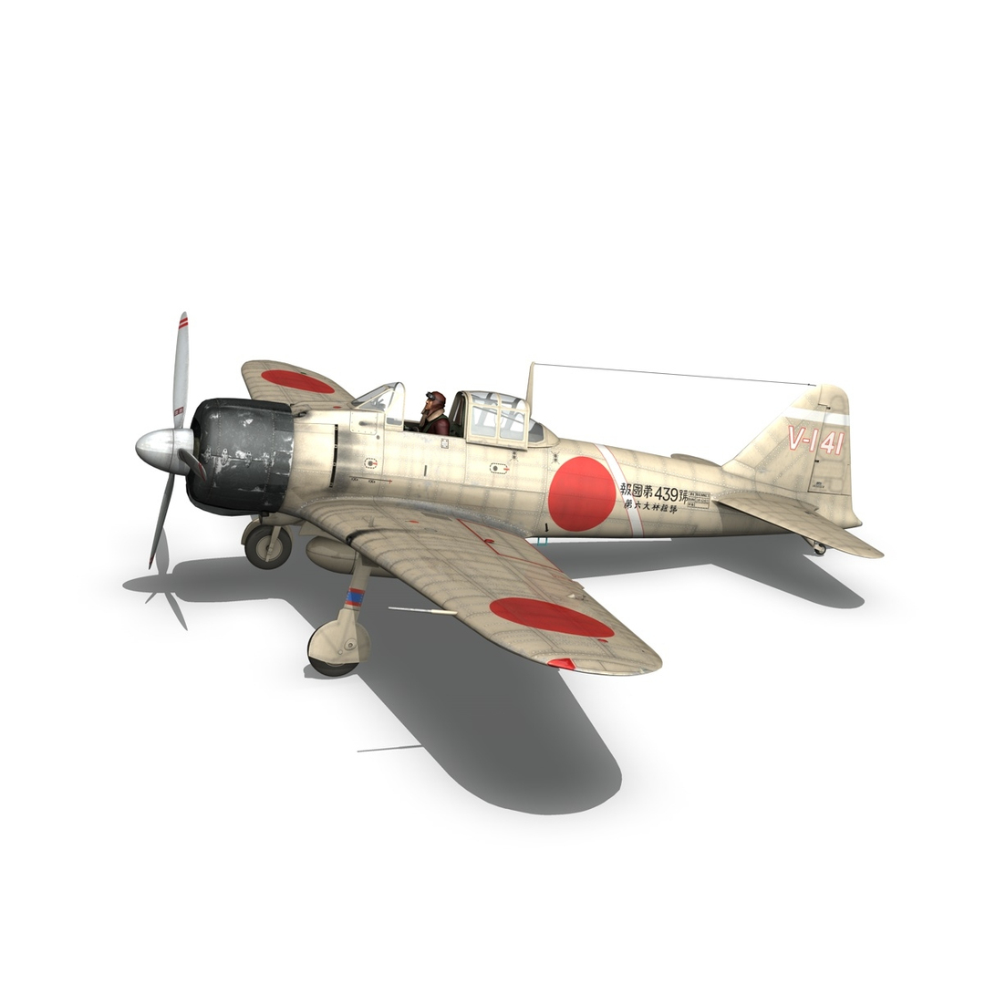 Mitsubishi A6m2 Zero - 3d C4d