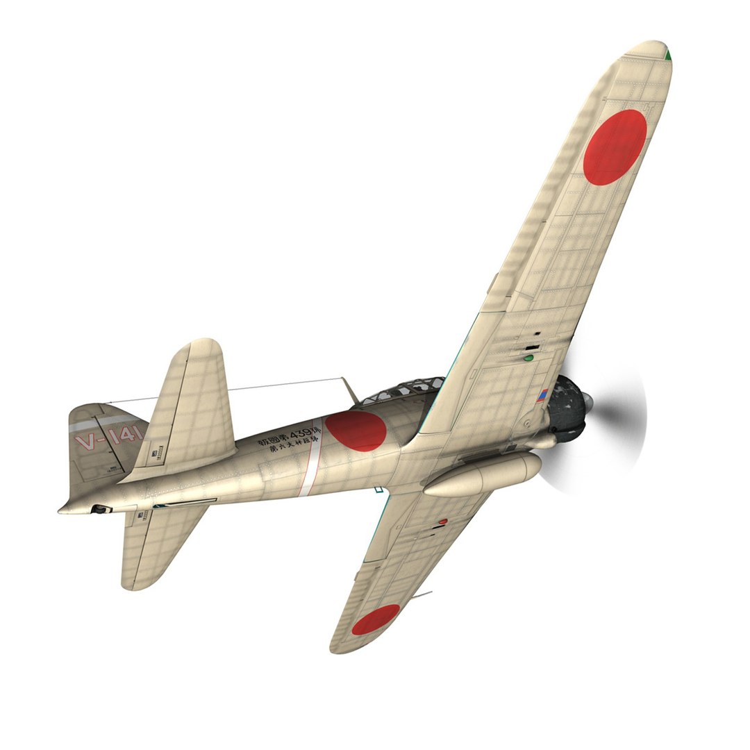 Mitsubishi A6m2 Zero - 3d C4d