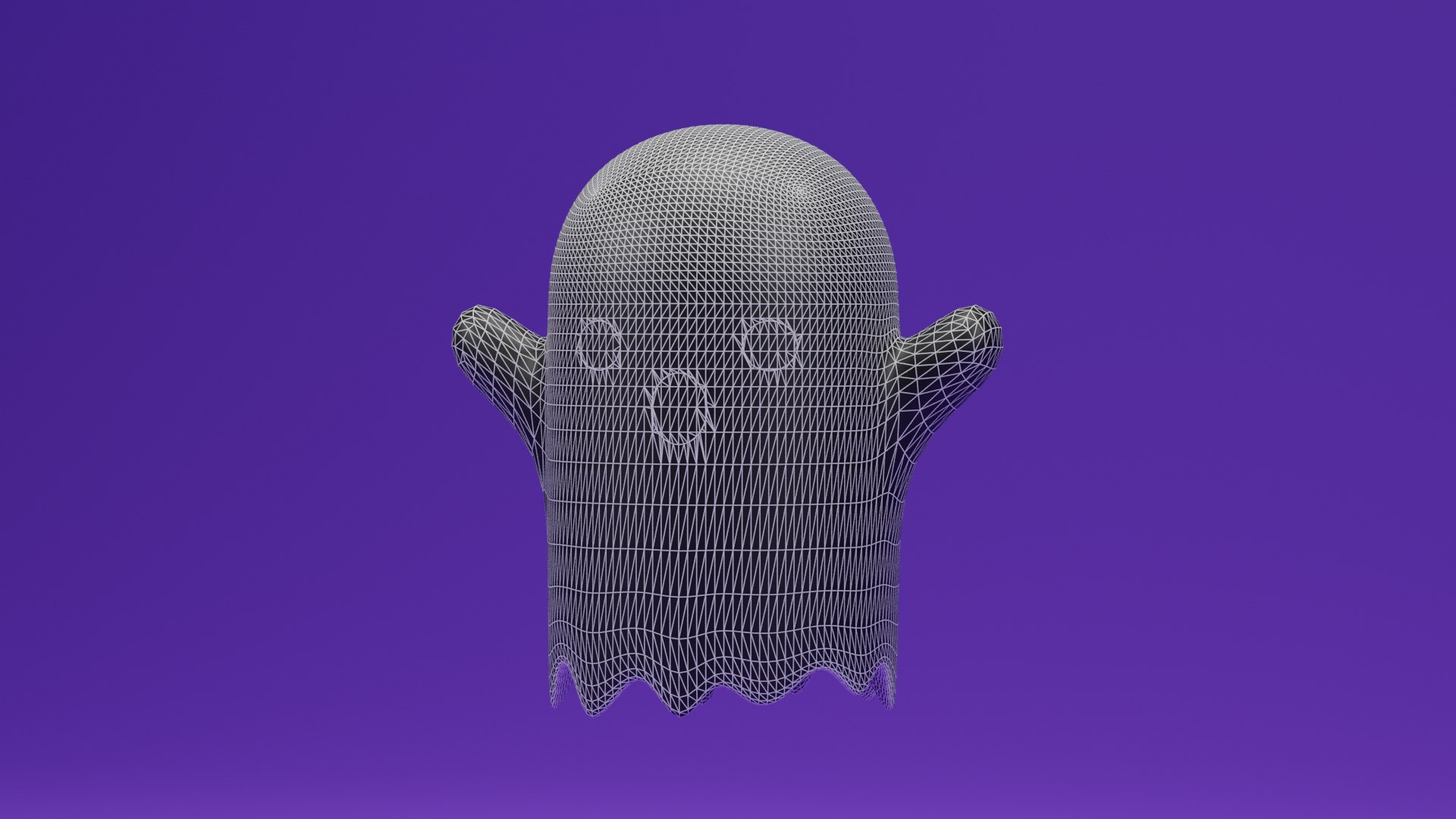 3D Cartoon Cute Ghost model - TurboSquid 1829302