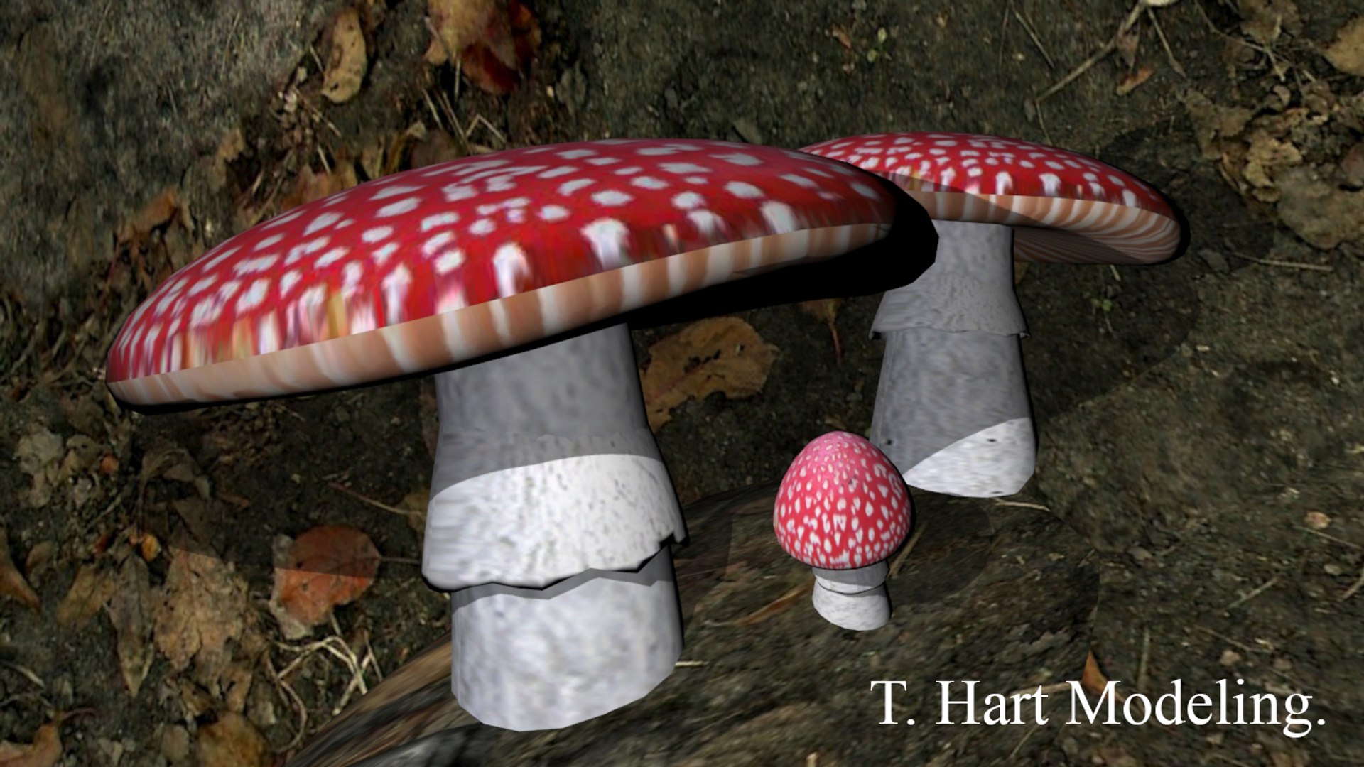 3D model toadstools - TurboSquid 1247199