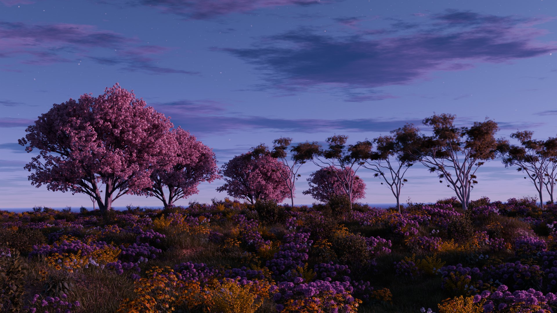 3D Model Flower Field - TurboSquid 2204507