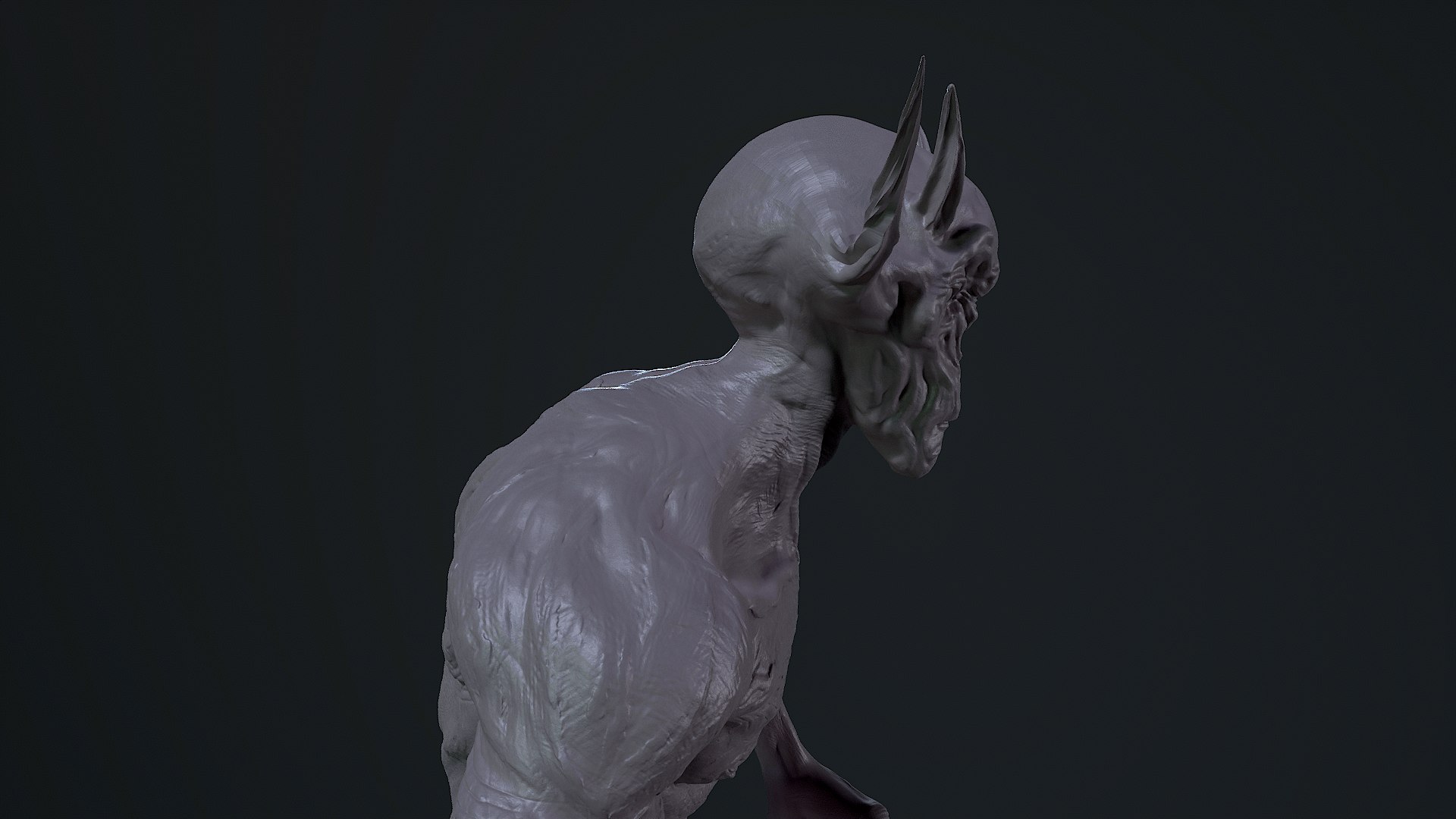 3D Alien Demon Creature- High-Detail STLOBJ 3D Model For 3D Printing ...