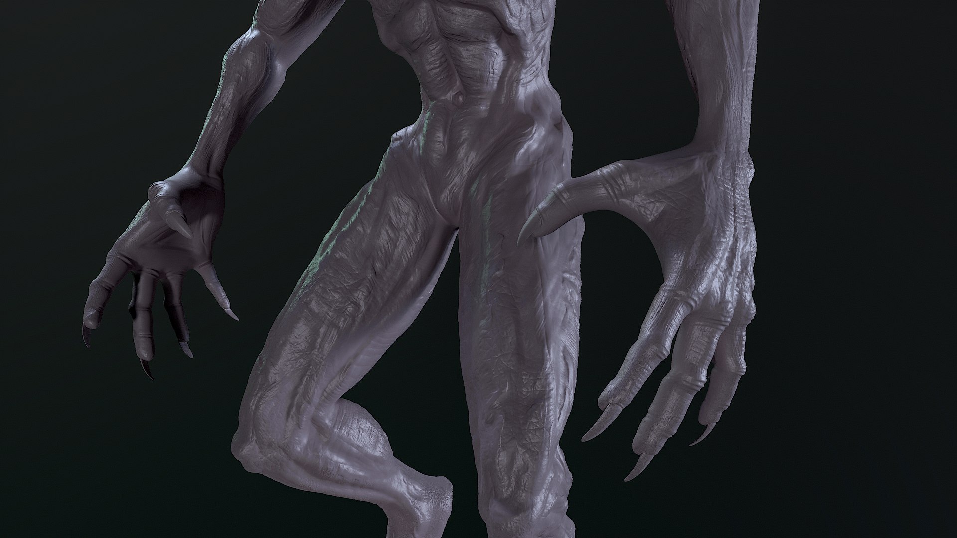 3D Alien Demon Creature- High-Detail STLOBJ 3D Model For 3D Printing ...