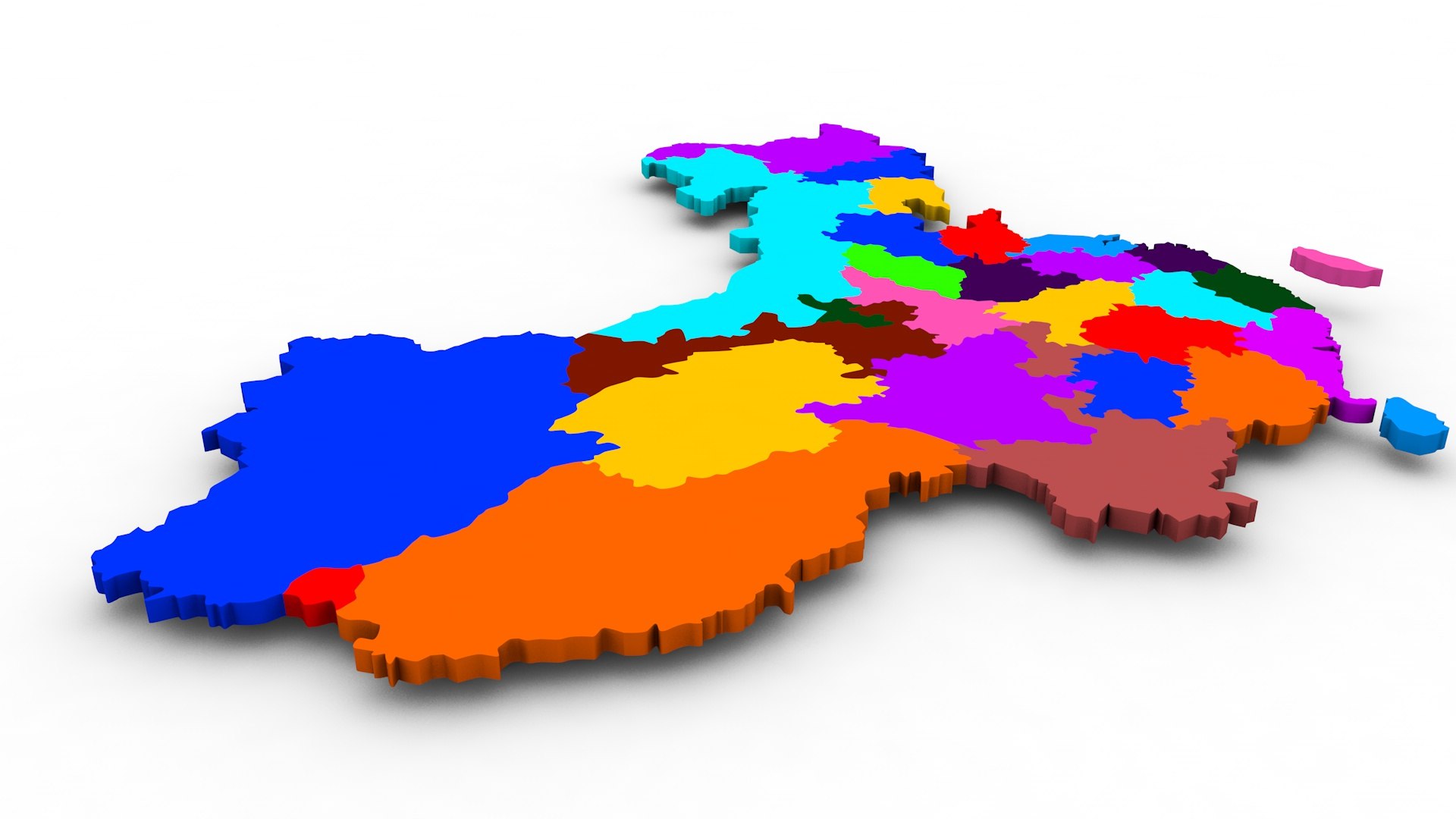 China Map 3D Model - TurboSquid 2080593