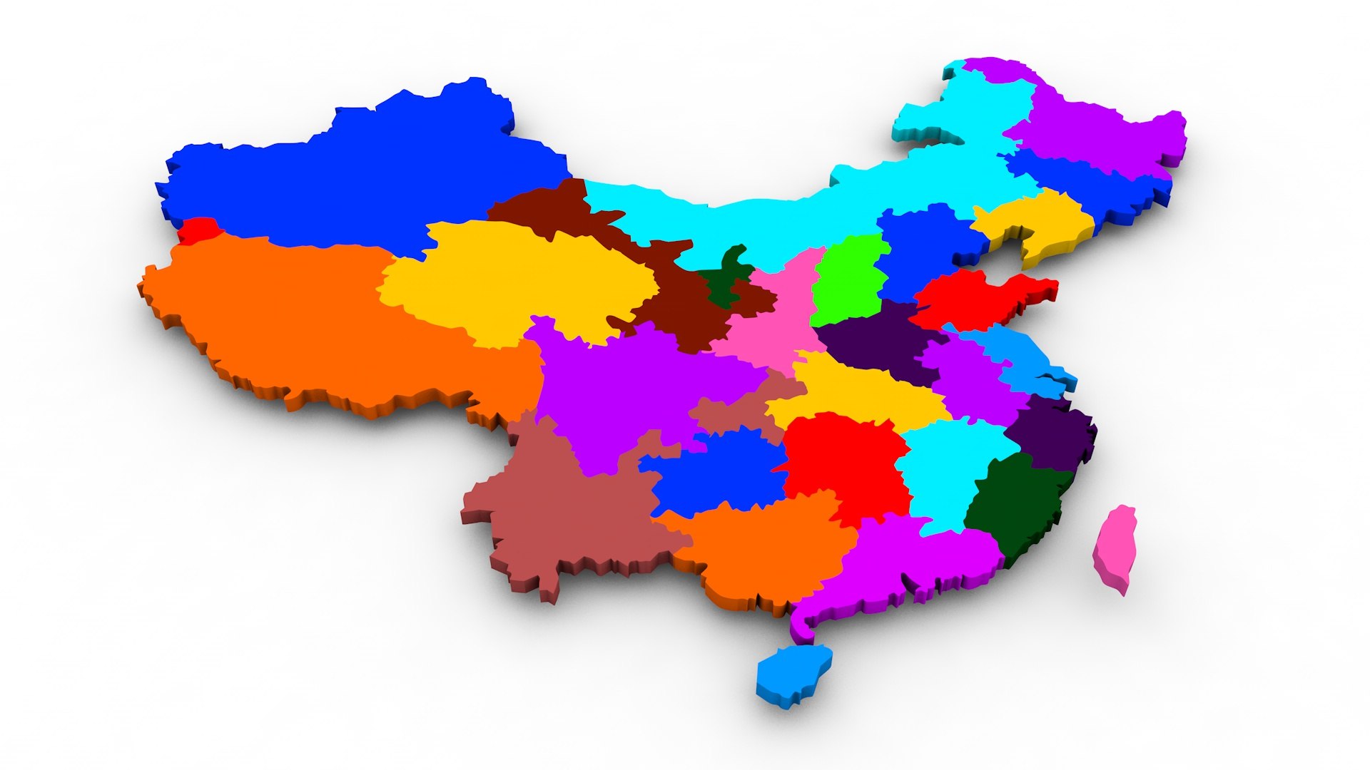 China Map 3D Model - TurboSquid 2080593
