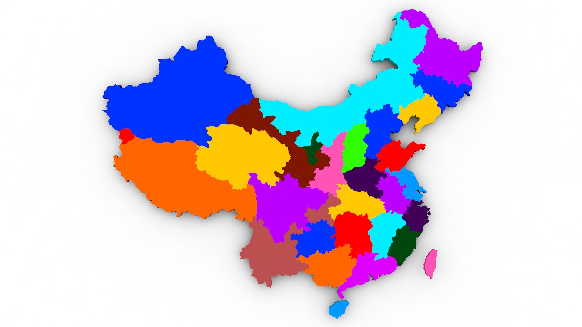 China Map 3D Model - TurboSquid 2080593