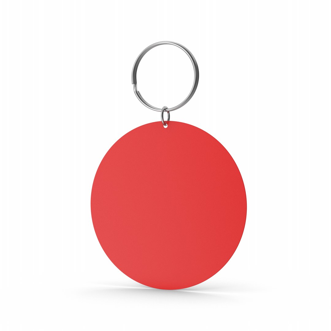 Red Banner And Keychain Model - TurboSquid 2181849