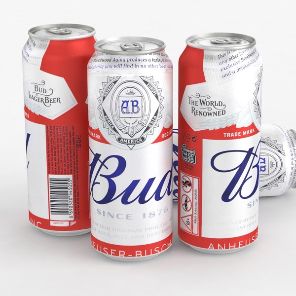 modelo 3d Lata De Cerveza Bud Lager 500ml 2022 - TurboSquid 1945116