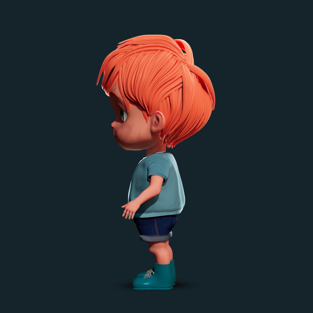 Cartoon Boy NoRig 3D model - TurboSquid 2180019