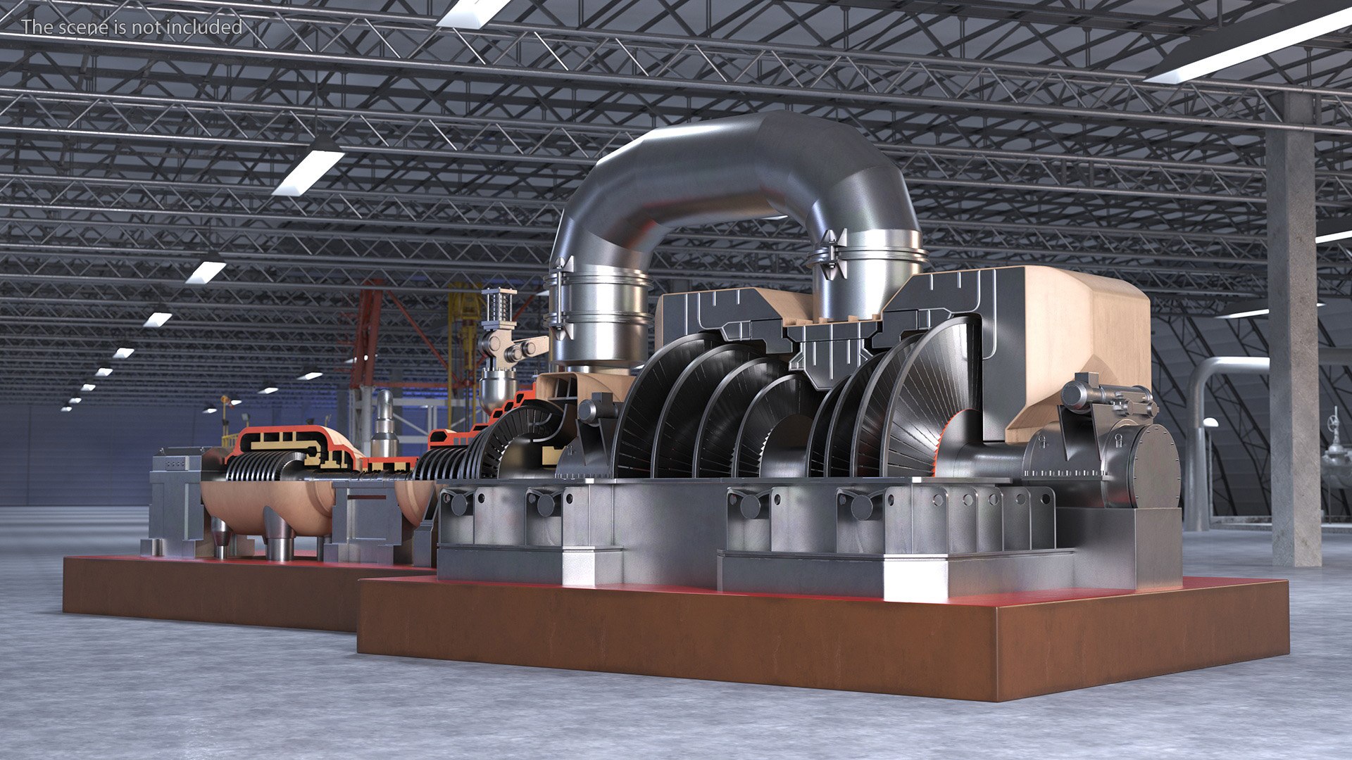 3D Steam Turbine Model - TurboSquid 2271633