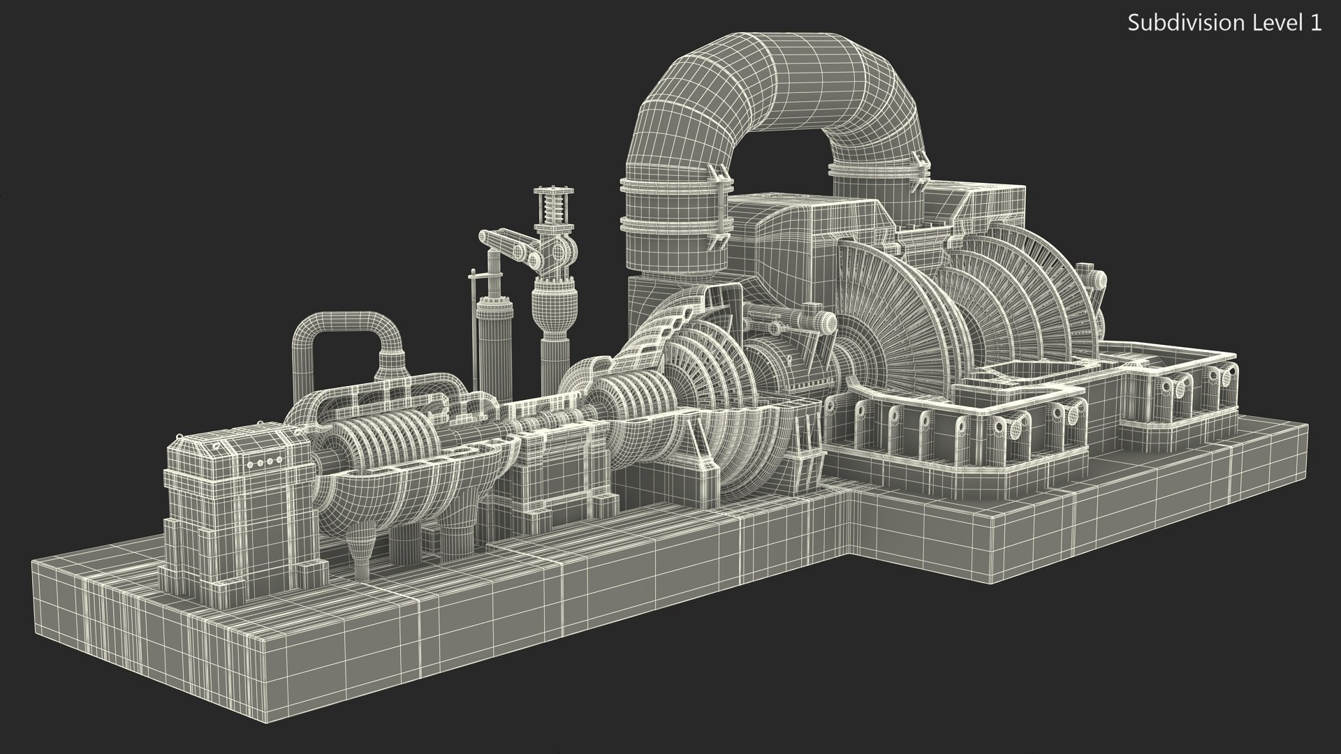 3D Steam Turbine Model - TurboSquid 2271633
