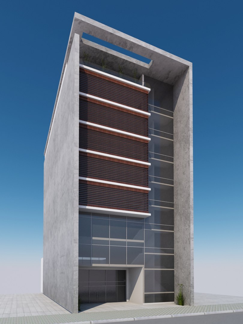 3D Office Building Architecture Exterior - TurboSquid 1293470