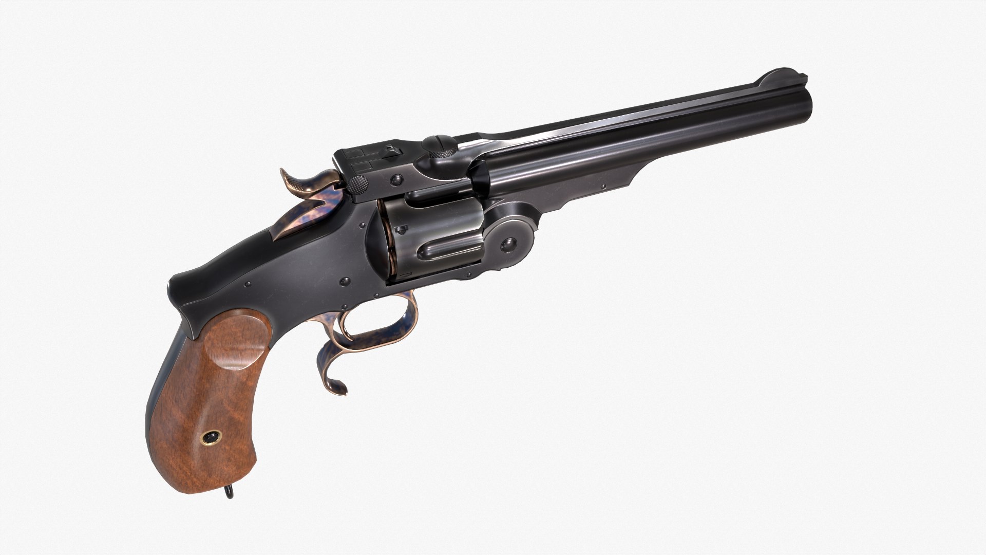 3D Smith Wesson Model 3 Russian - TurboSquid 1966255