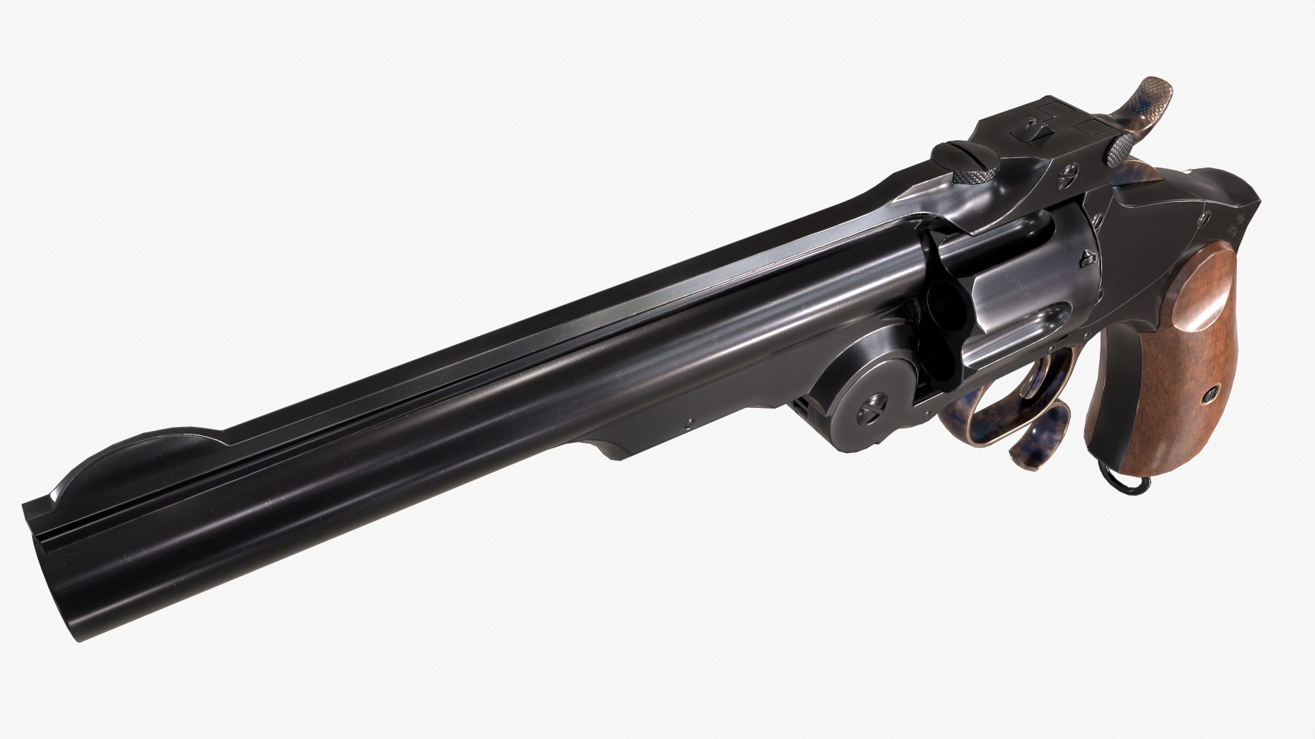 3D Smith Wesson Model 3 Russian - TurboSquid 1966255