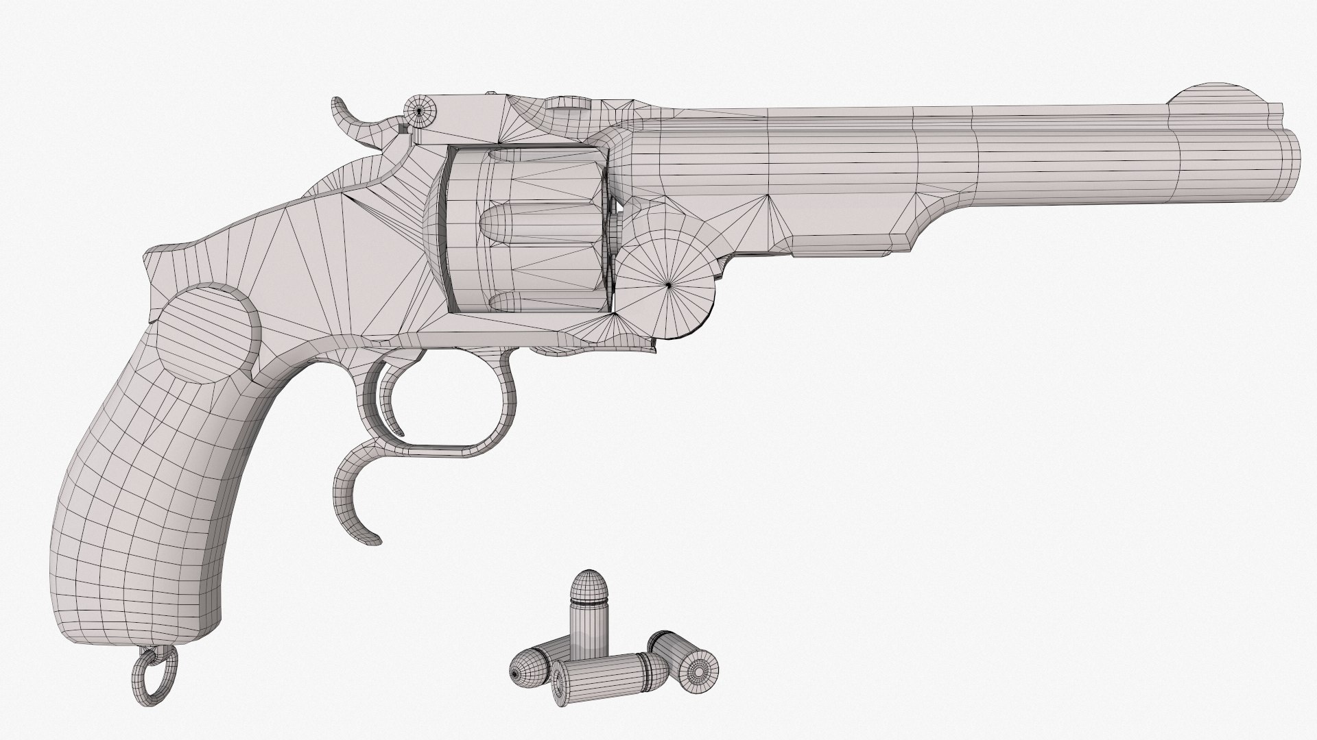 3D Smith Wesson Model 3 Russian - TurboSquid 1966255