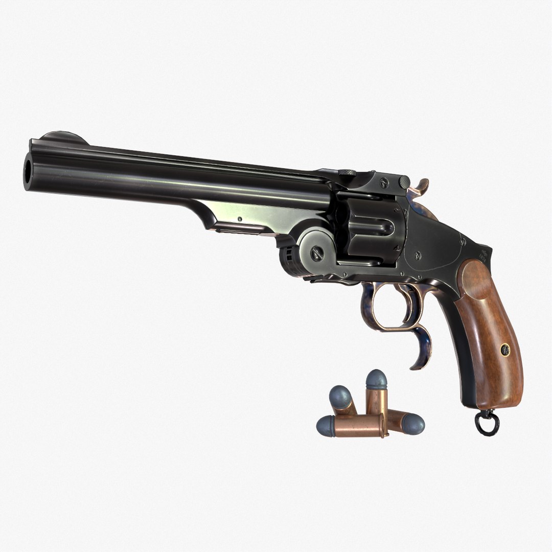 3D Smith Wesson Model 3 Russian - TurboSquid 1966255