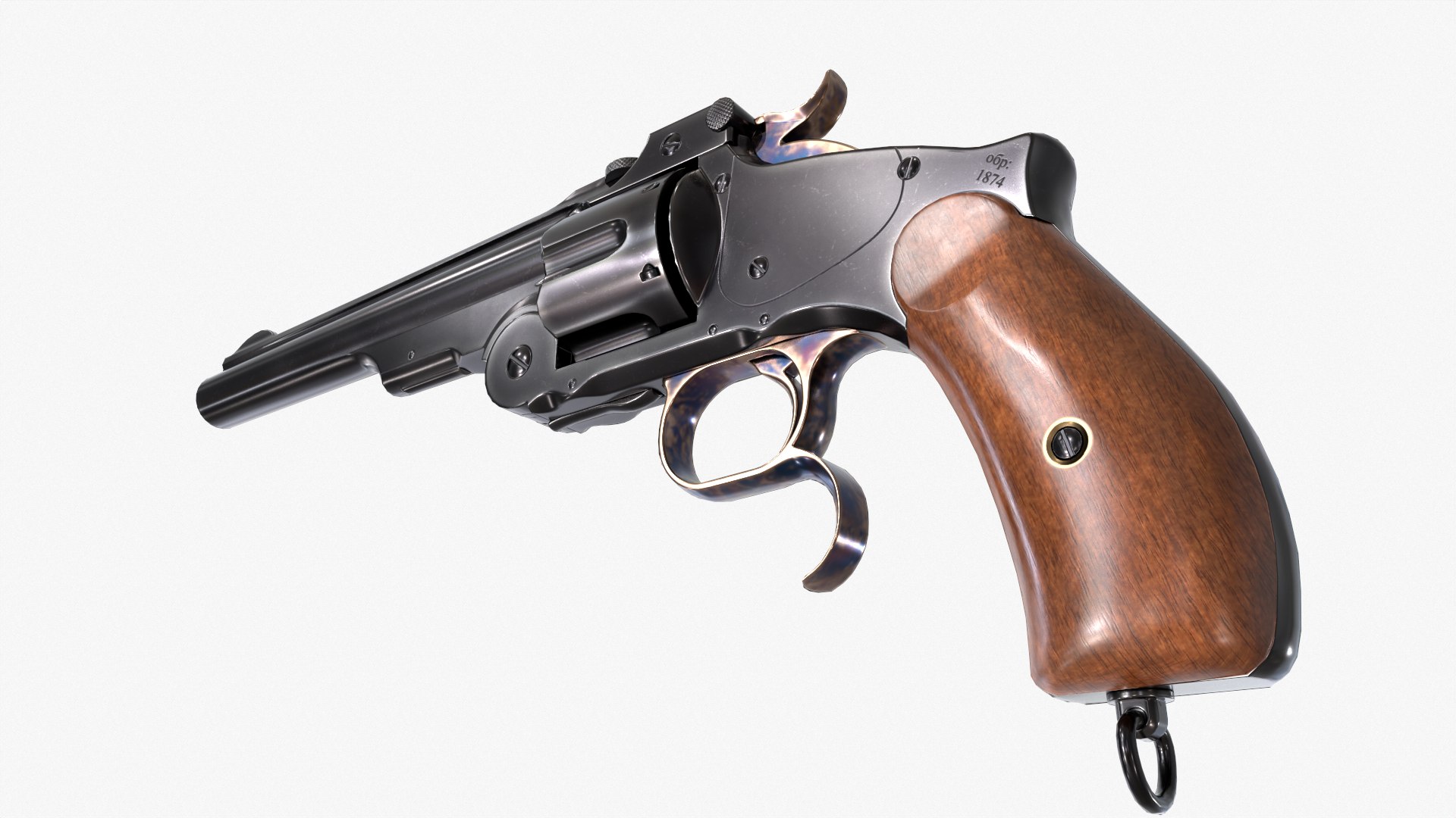 3D Smith Wesson Model 3 Russian - TurboSquid 1966255