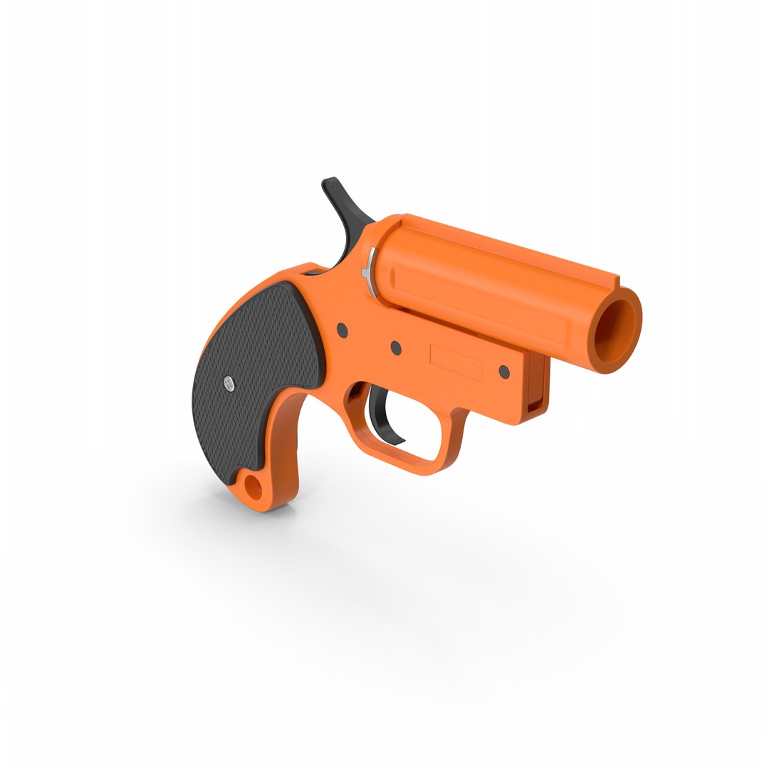 Flare Gun 3D Model - TurboSquid 2340751