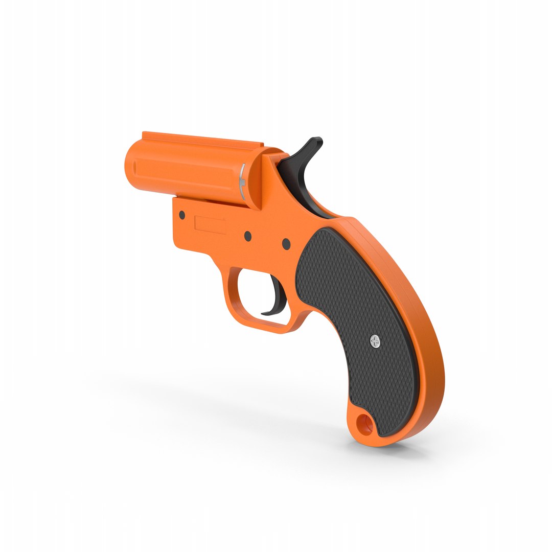 Flare Gun 3D Model - TurboSquid 2340751