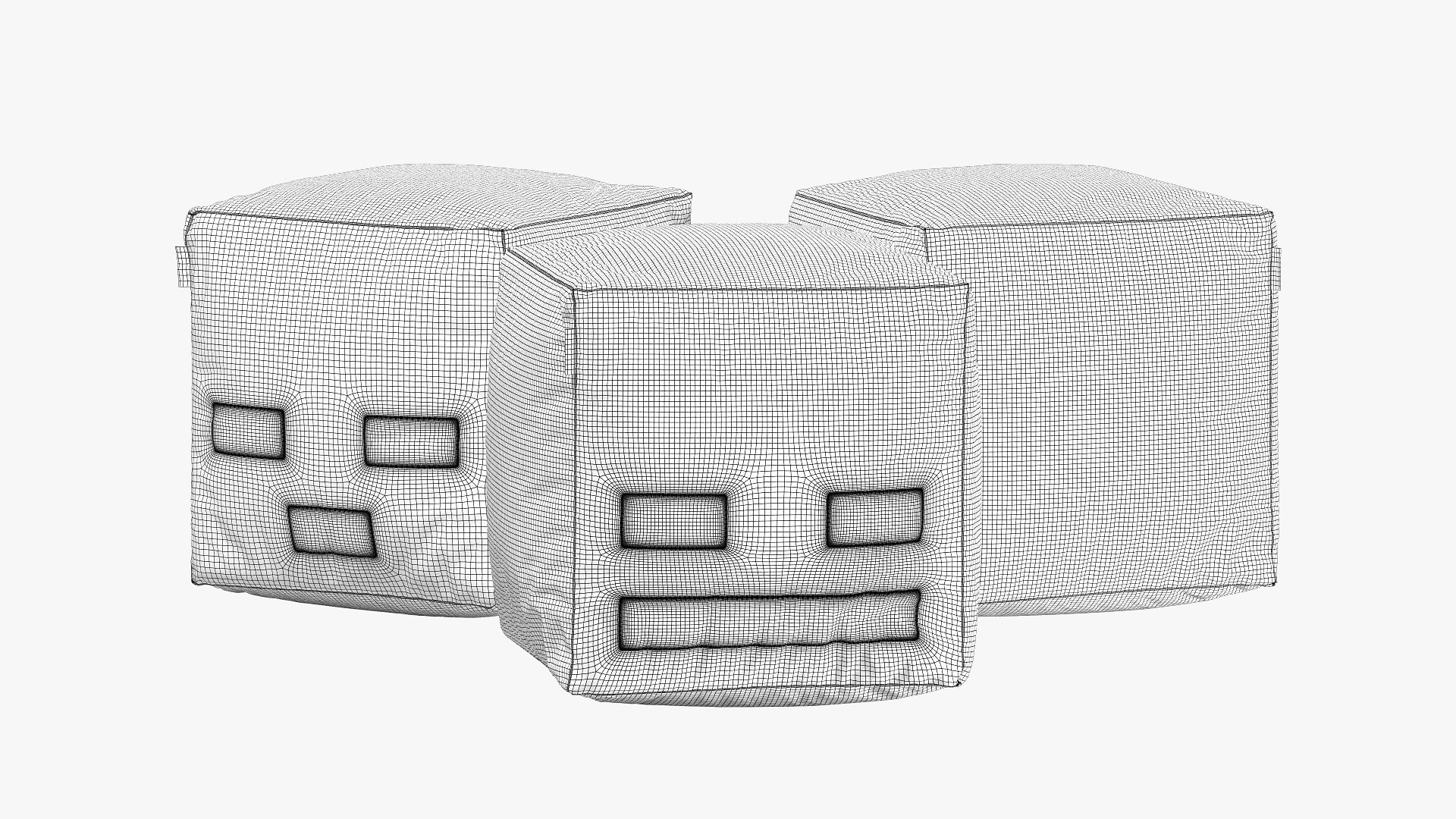 Minecraft Ottoman Set 003 3D Model - TurboSquid 1949714