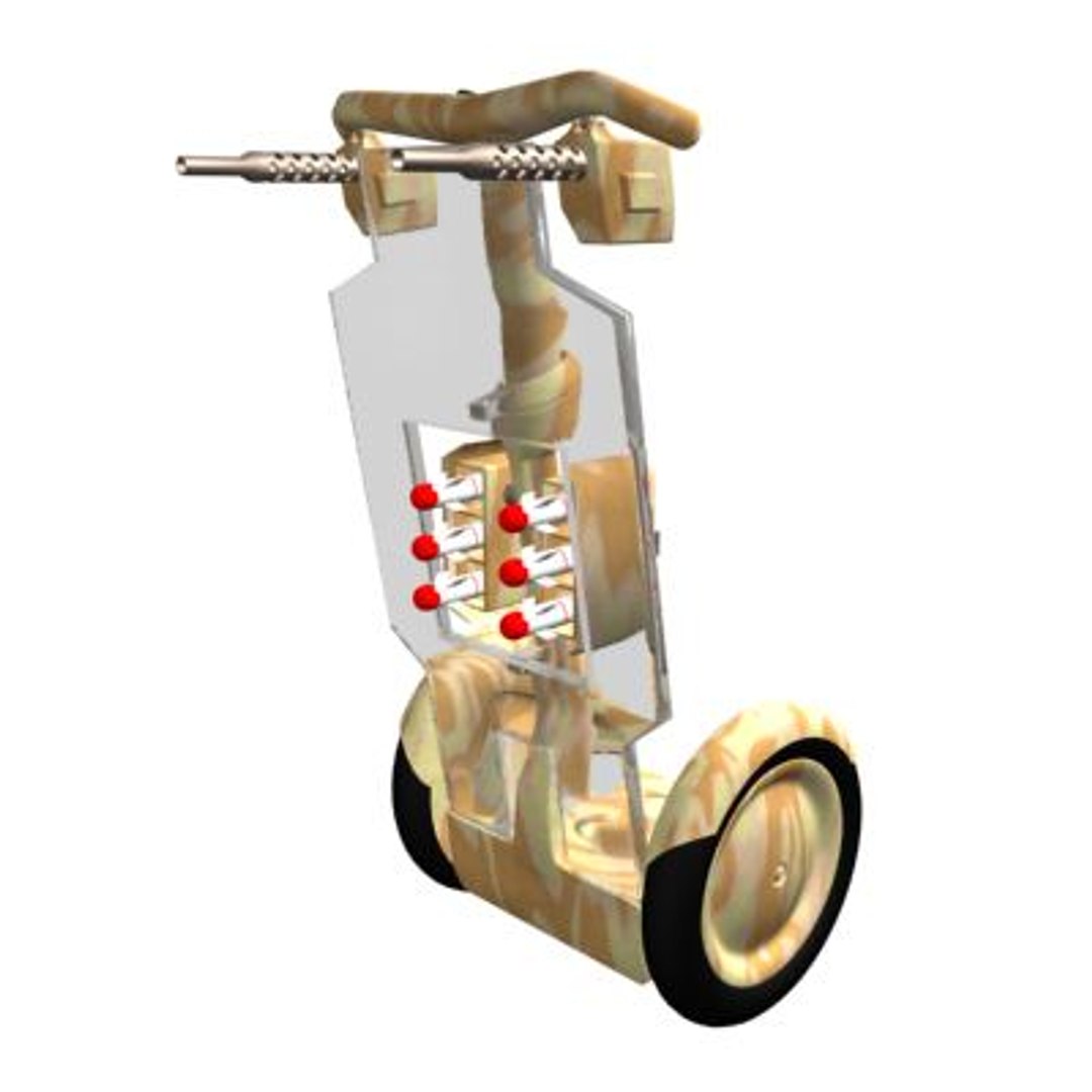 Christmas Urban Assault Segway 3d Model