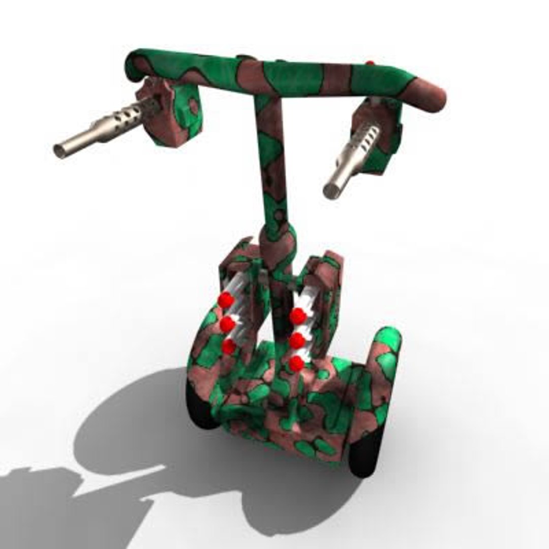 Christmas Urban Assault Segway 3d Model