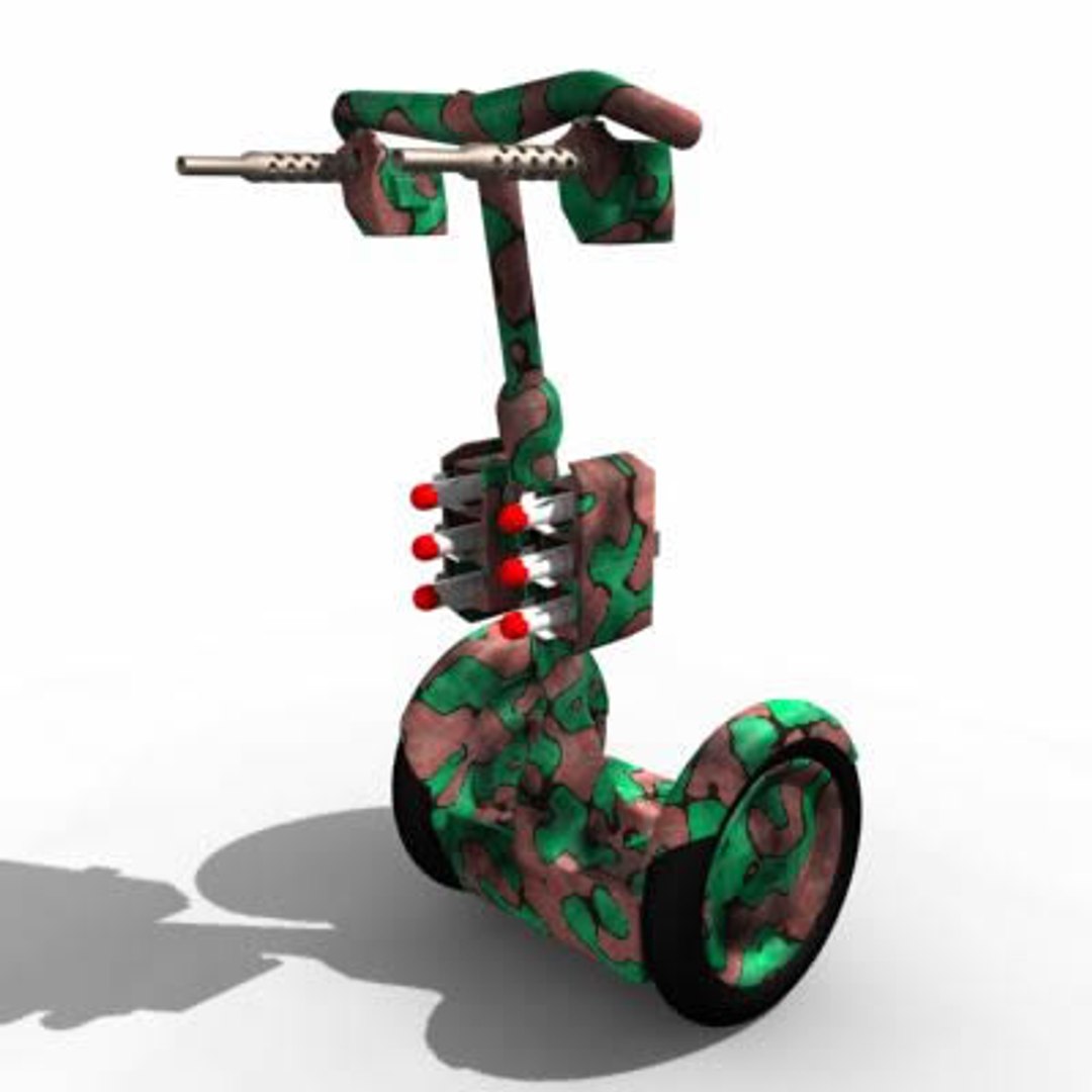 Christmas Urban Assault Segway 3d Model