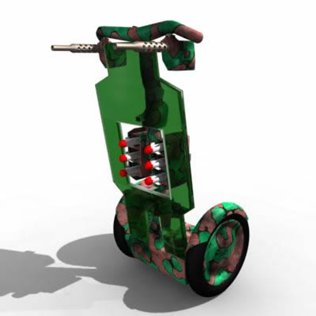 Christmas Urban Assault Segway 3d Model
