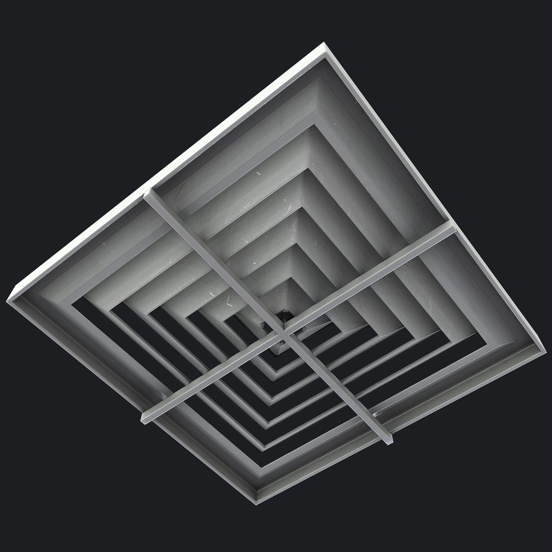 3ds Max Ceiling Vent