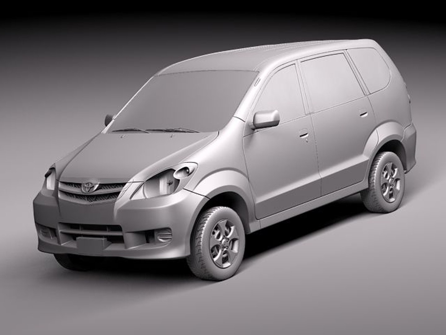 Toyota Avanza Van 2010 3d Max