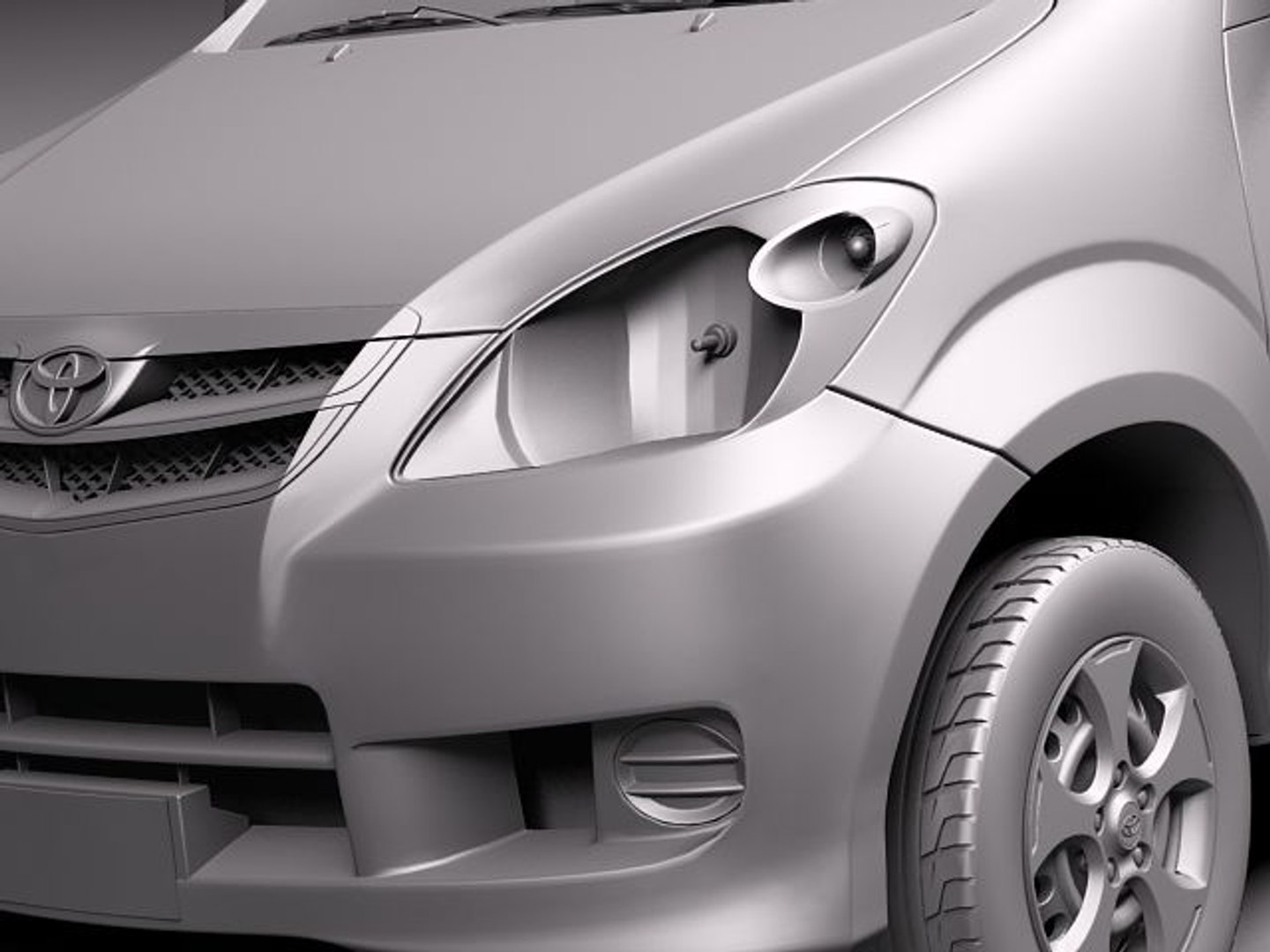 Toyota Avanza Van 2010 3d Max