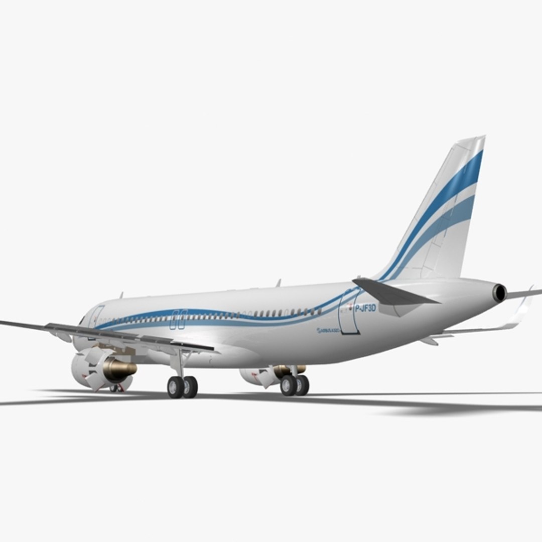 3ds max sharkleted airbus acj320 corporate