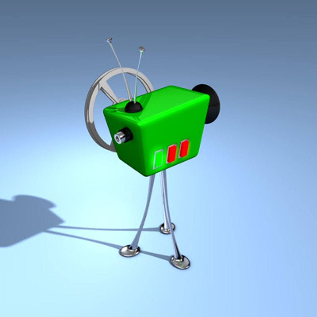Comic Cartoon Camera 3d Model