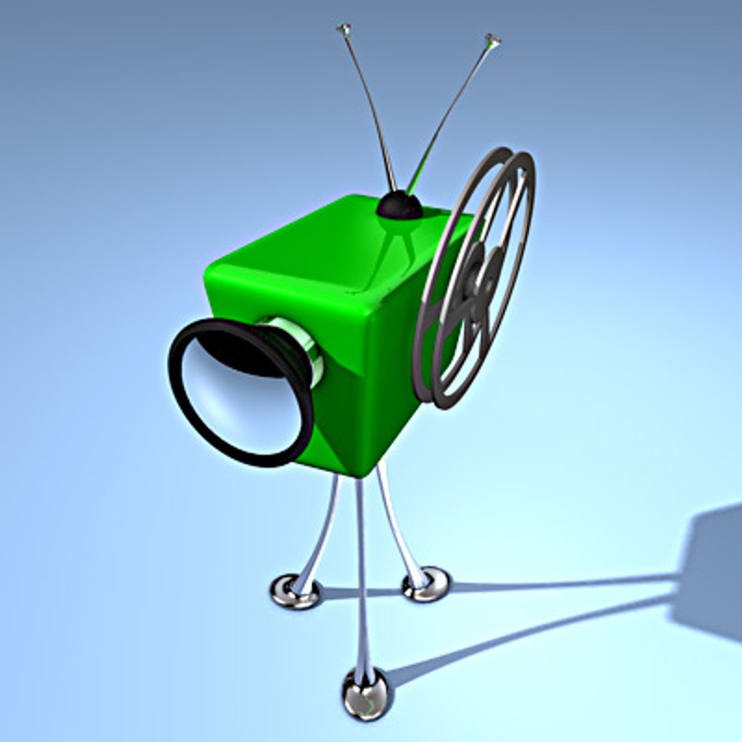 Comic Cartoon Camera 3d Model