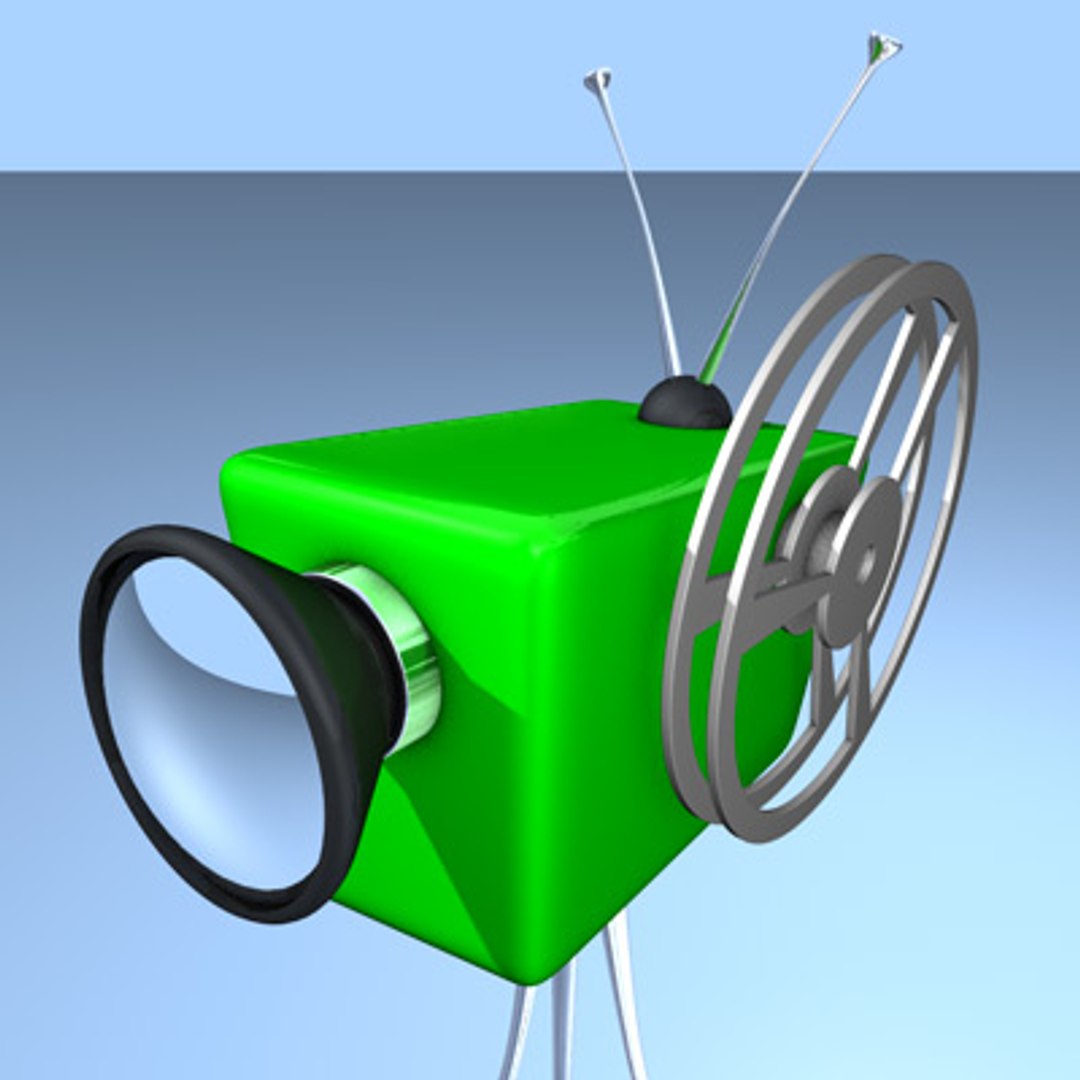 Comic Cartoon Camera 3d Model