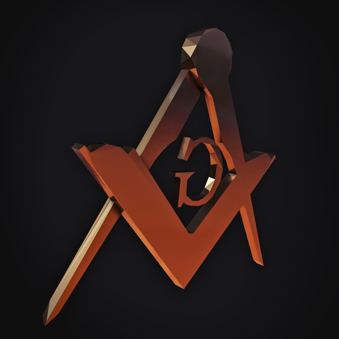 3D Symbol Masons 2 Model - TurboSquid 1296256