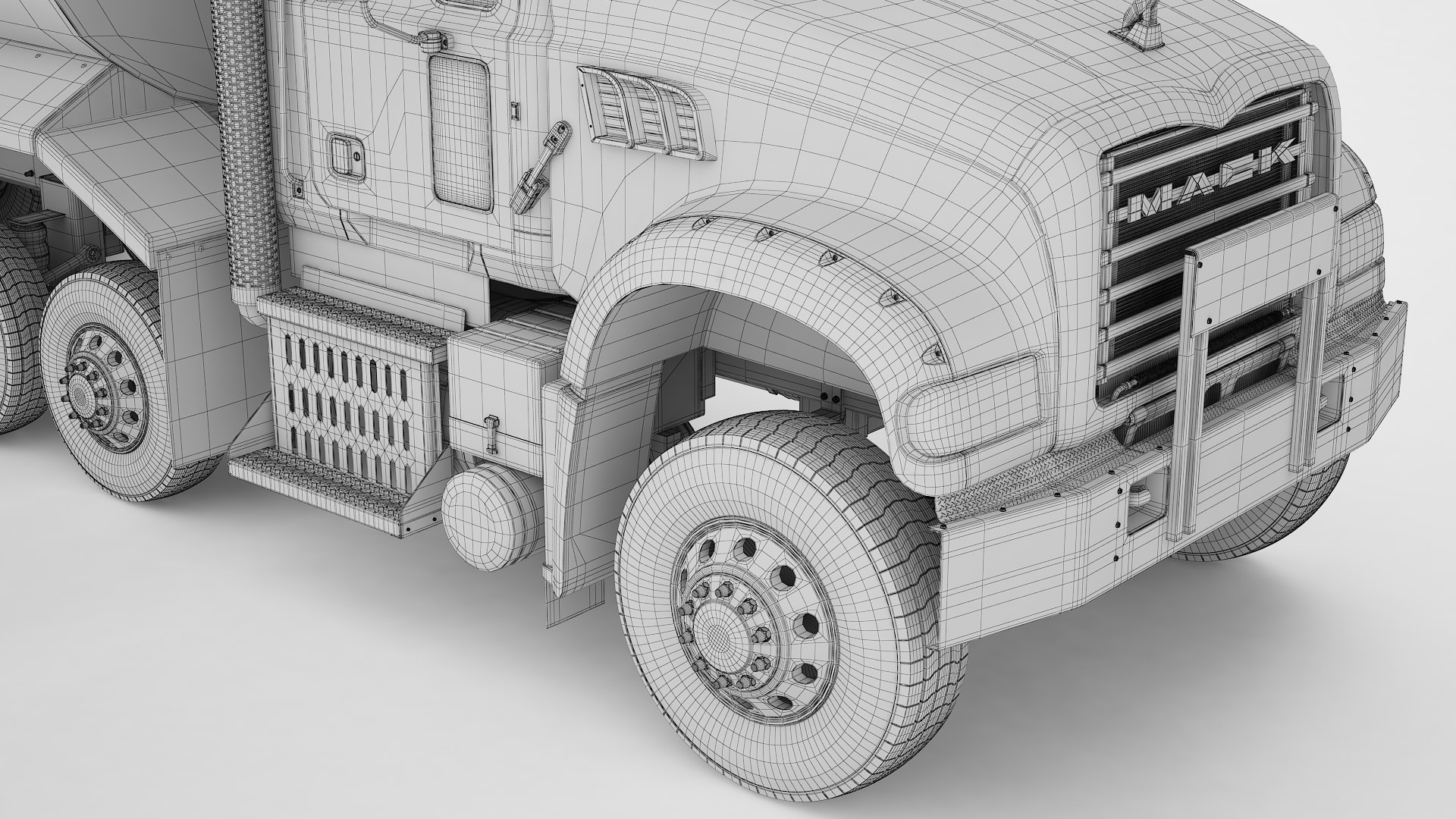 3D Model Mack 2021 Granite MHD Truck Super Dump 04 - TurboSquid 2075591