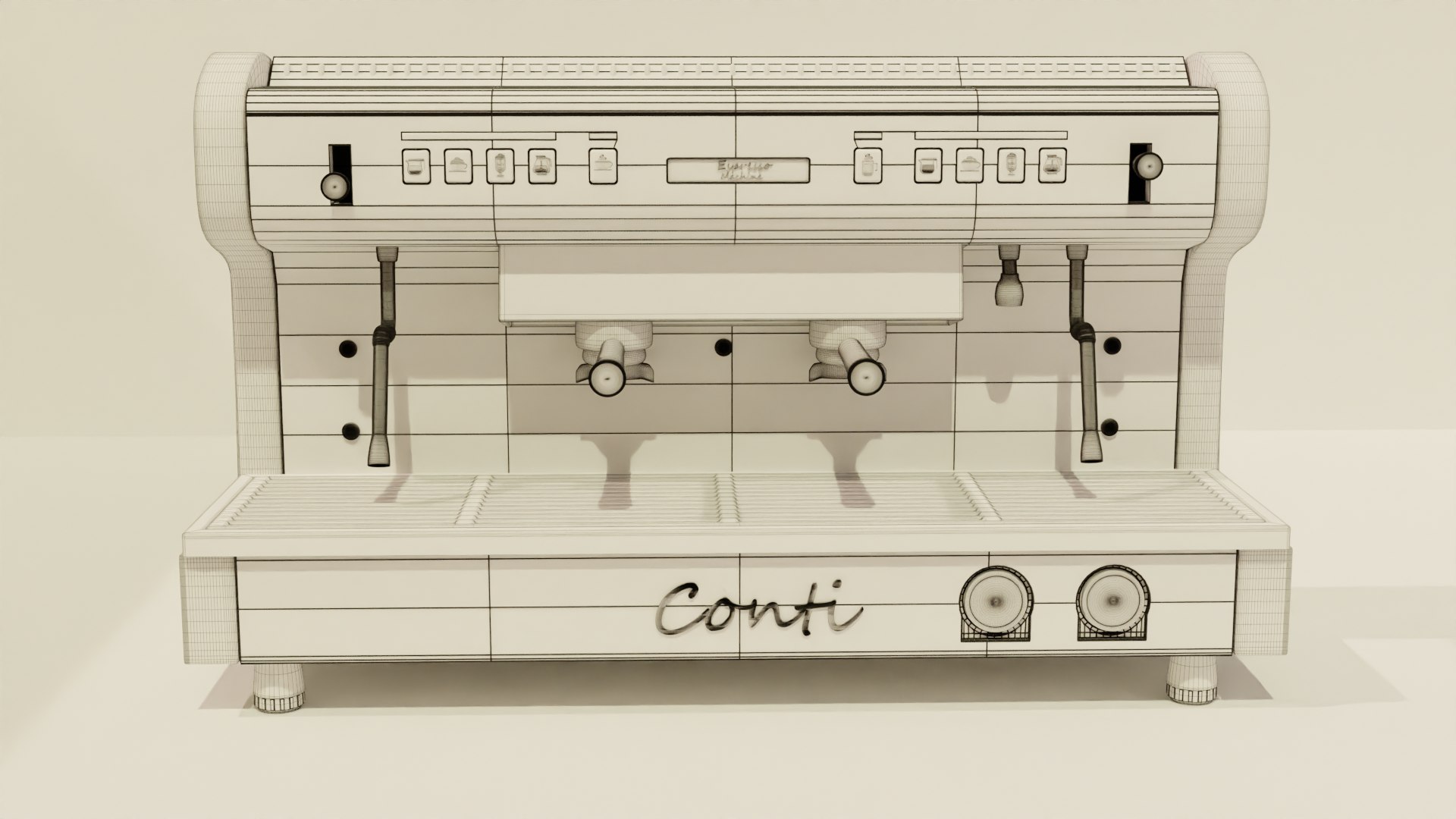 Conti Espresso Machine 3D - TurboSquid 2190678