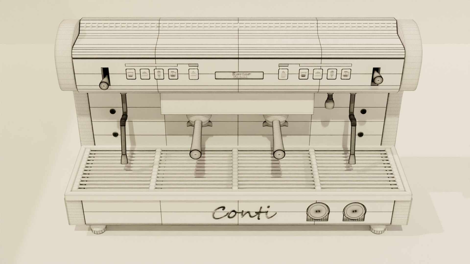 Conti Espresso Machine 3D - TurboSquid 2190678