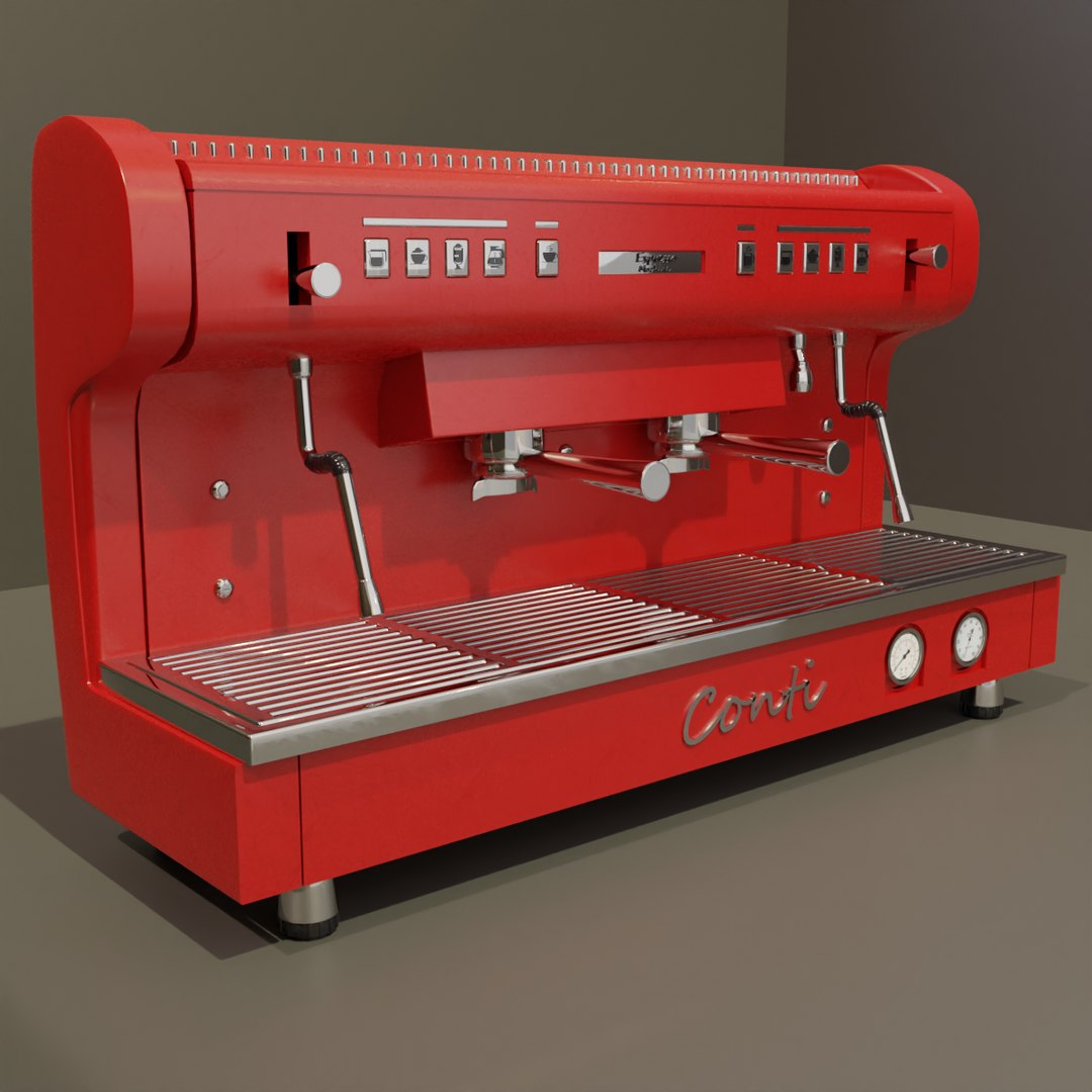 Conti Espresso Machine 3D - TurboSquid 2190678
