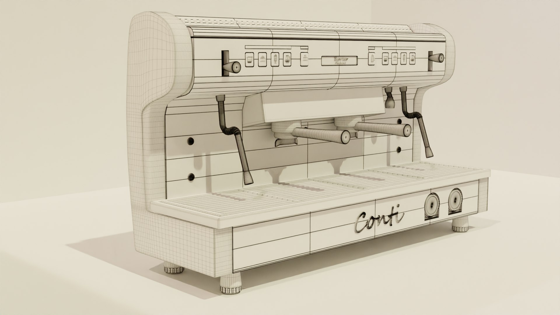 Conti Espresso Machine 3D - TurboSquid 2190678