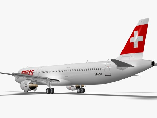 Airbus swiss international air lines 3D model - TurboSquid 1074534