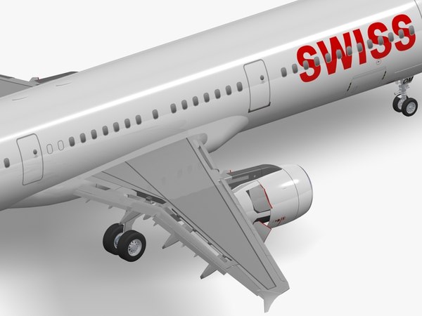 Airbus swiss international air lines 3D model - TurboSquid 1074534