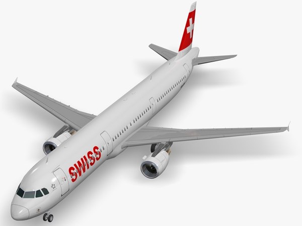 Airbus swiss international air lines 3D model - TurboSquid 1074534