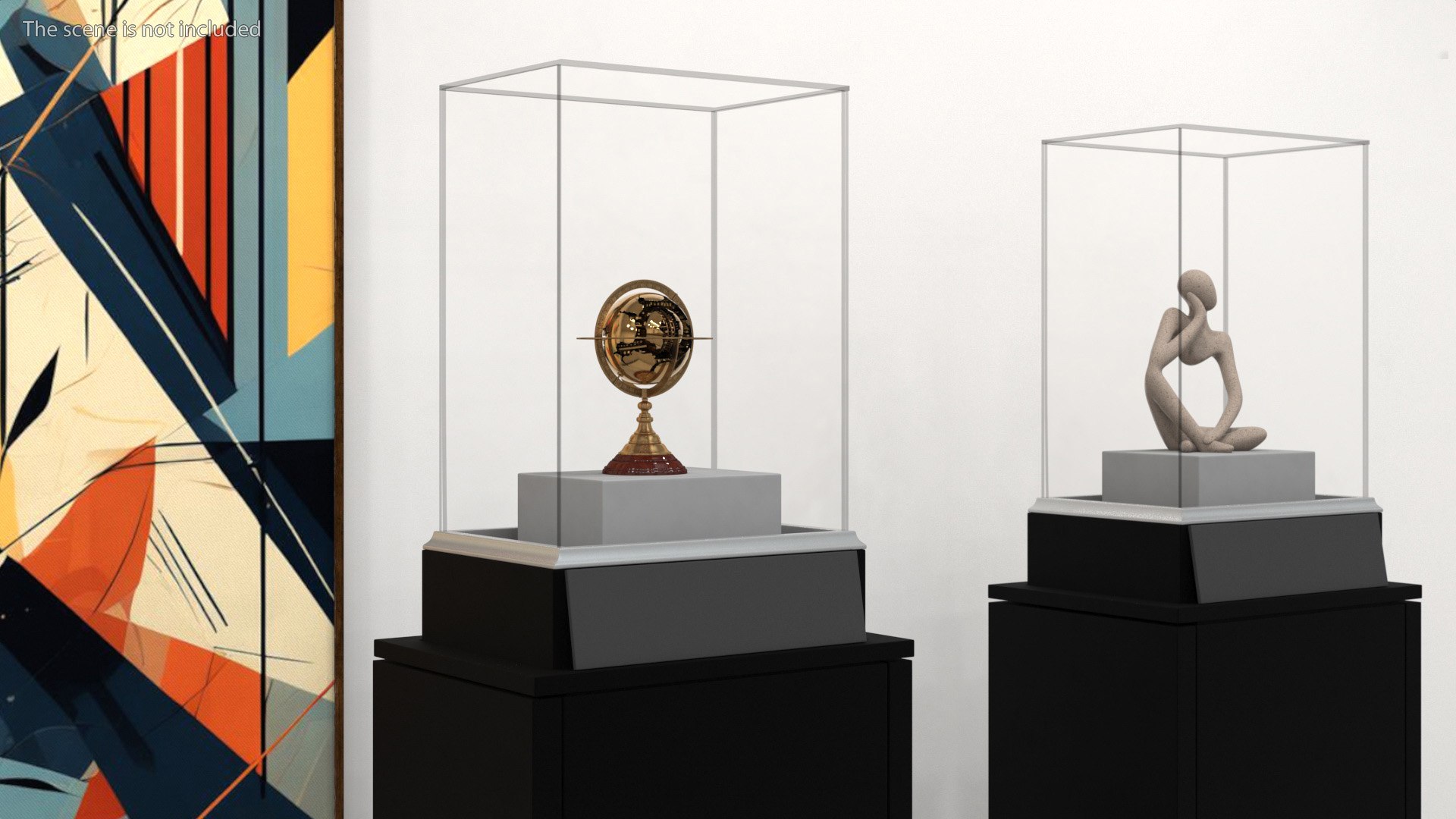 Antique Armillary Sphere In Glass Display Case 3D Model - TurboSquid ...