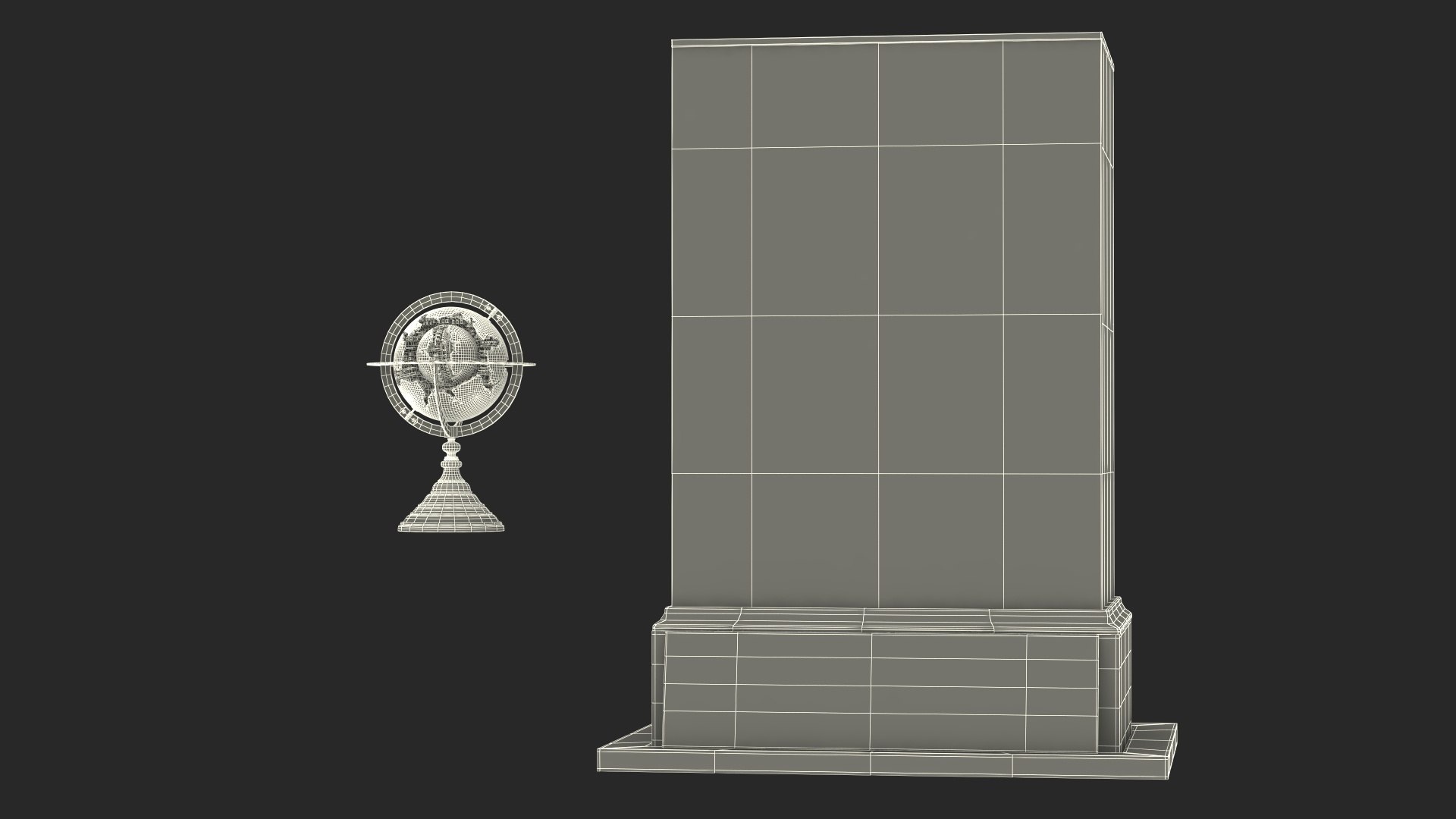 Antique Armillary Sphere In Glass Display Case 3D Model - TurboSquid ...