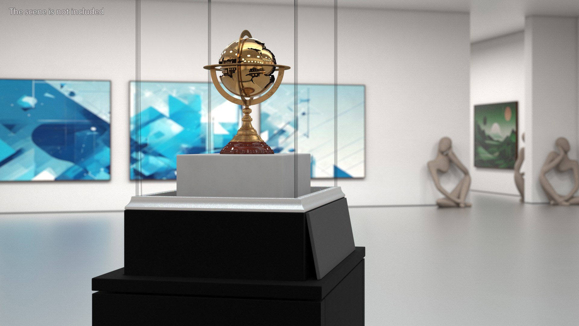 Antique Armillary Sphere In Glass Display Case 3D Model - TurboSquid ...