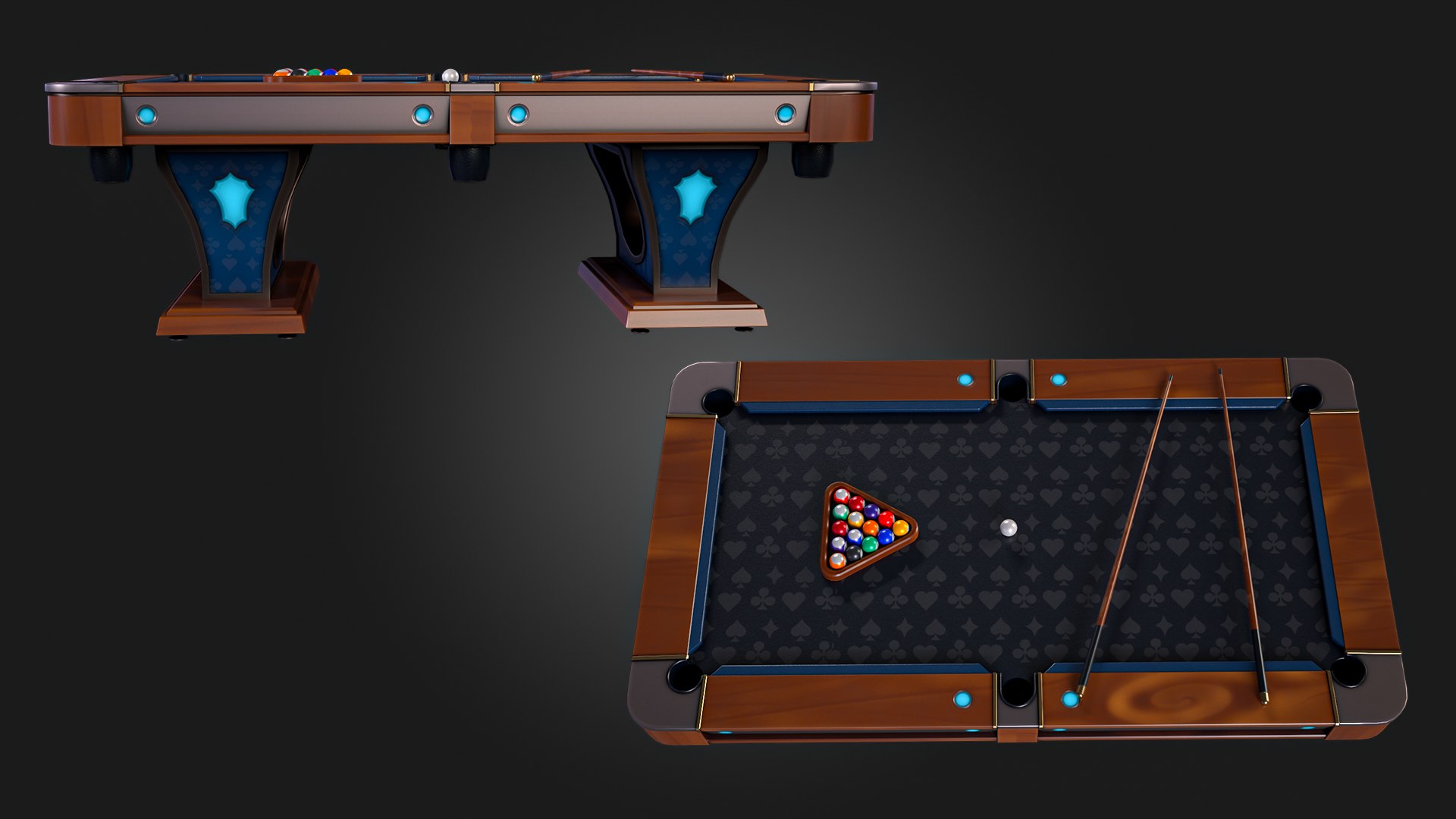 Pool Table 3D - TurboSquid 2236199