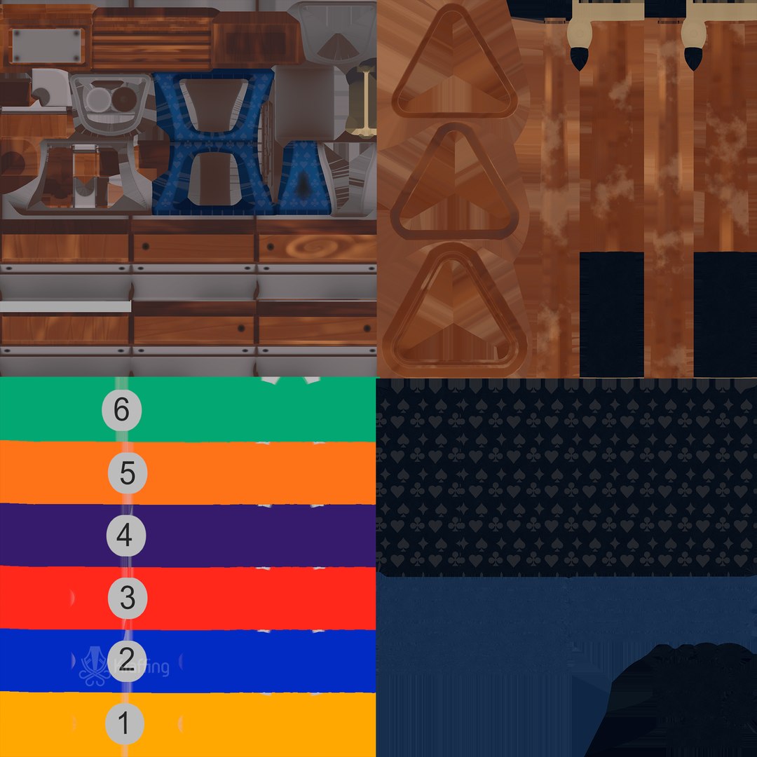 Pool Table 3D - TurboSquid 2236199